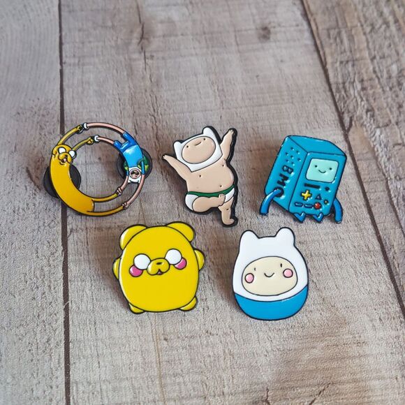 Jewelry | Adventure Time Pin Lot Finn And Jake Buff Baby Finn Bmo ...